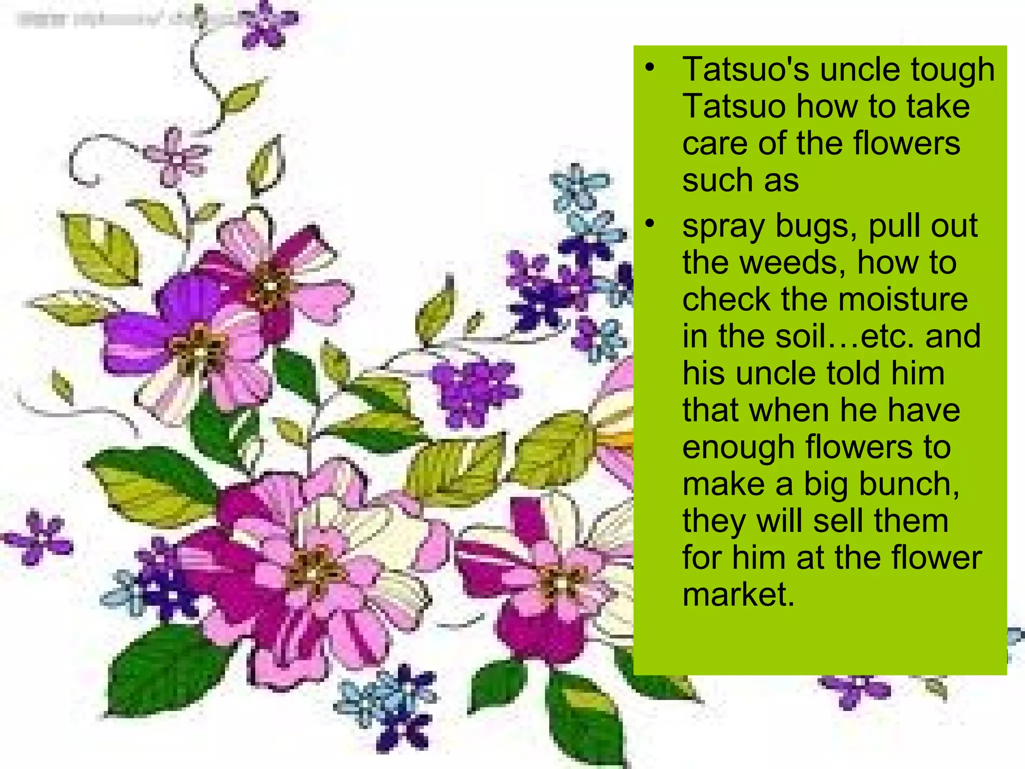 Six rows of flower | PPT