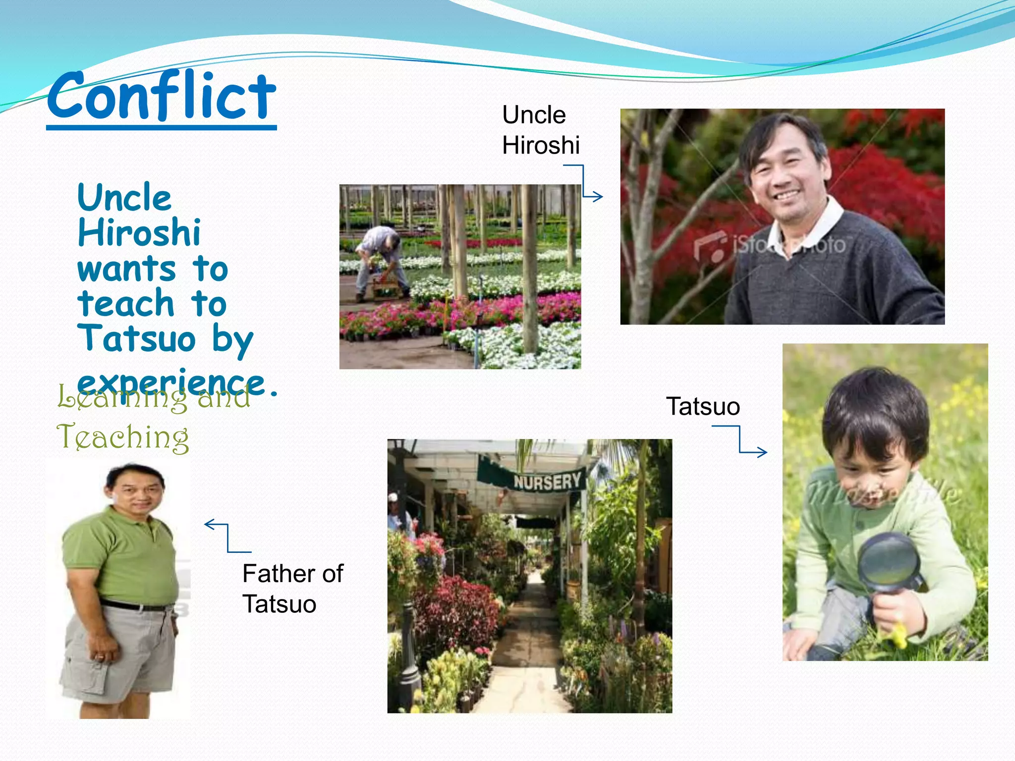 Six rows of flowers | PPTX