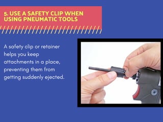 List Various Safety Steps To Follow While Using Industrial Tools. | PDF