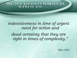 Six secrets of change fullan | PPT