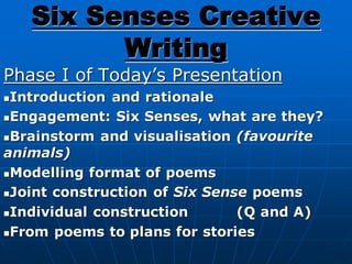 Six senses creative writing | PDF