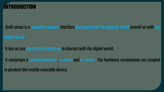 Six Sense Technology | PPT