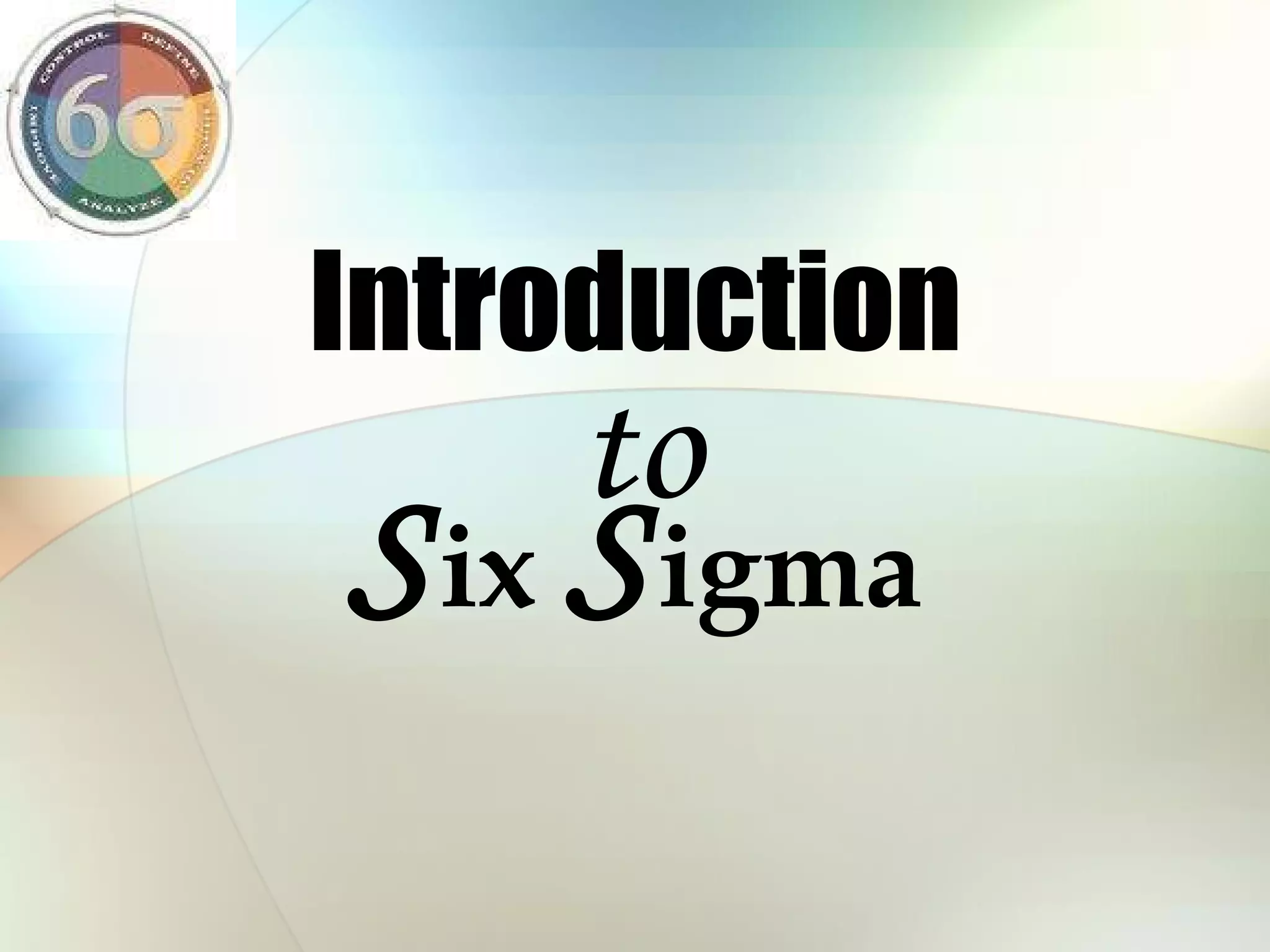 Introduction to Six sigma | PPT