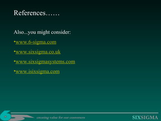 Six sigma | PPT