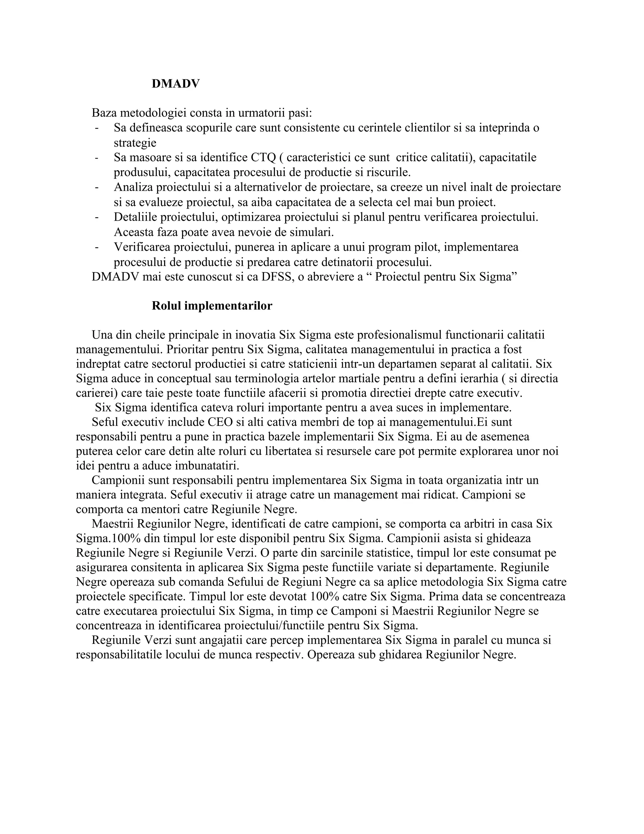Six sigma | DOC