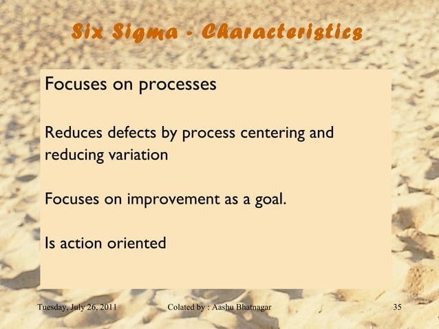 Six Sigma | PPT