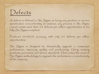 Six sigma | PPTX