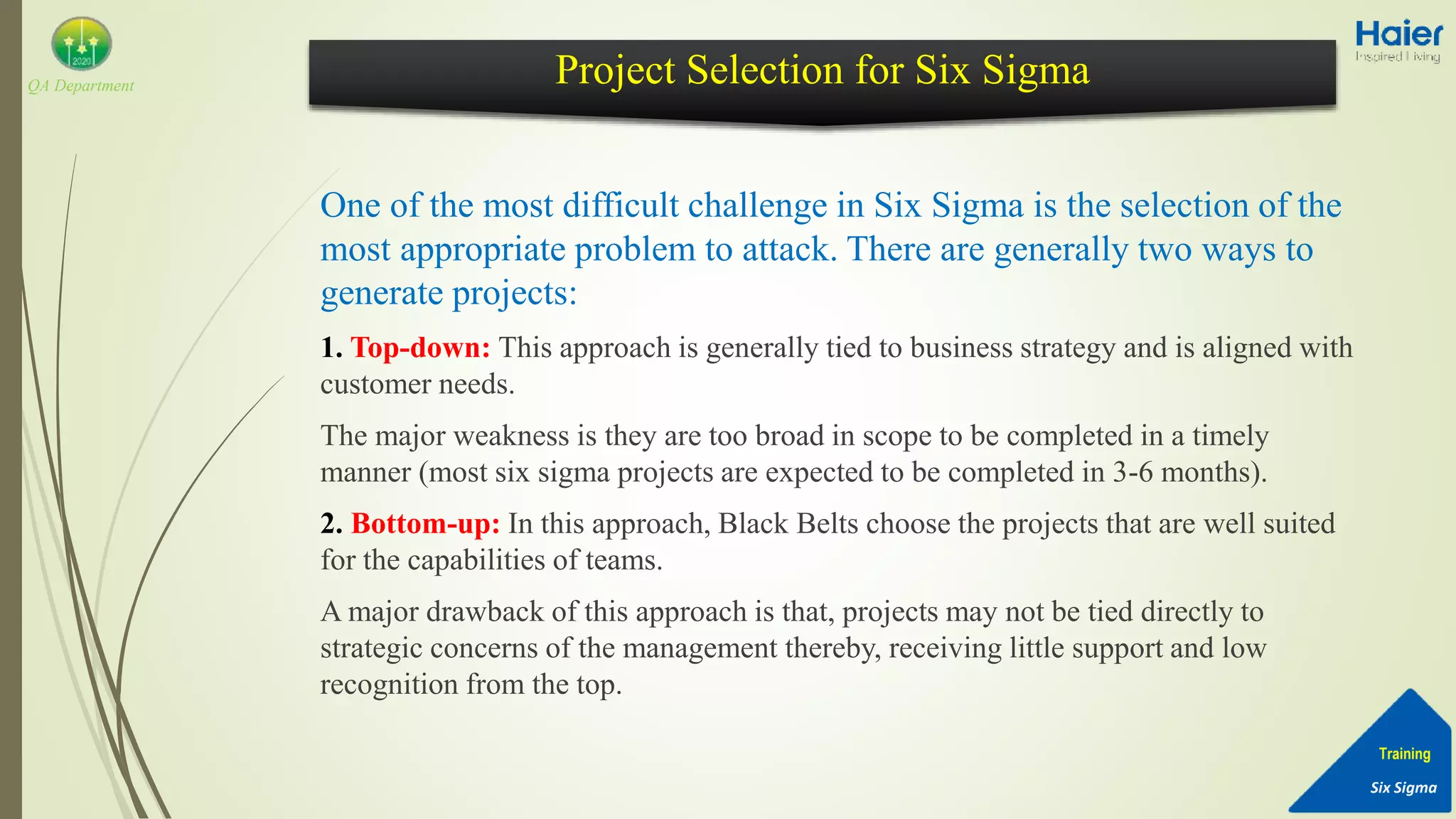 Six sigma By Engineer Zahid Khan | PPT