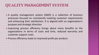 Six Sigma and Quality Management System | PPTX