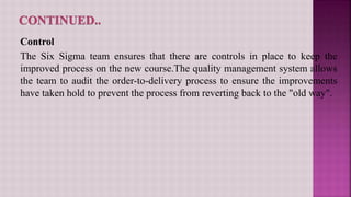 Six Sigma and Quality Management System | PPTX