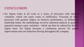 Six Sigma and Quality Management System | PPTX