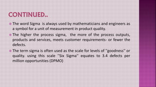 Six Sigma and Quality Management System | PPTX