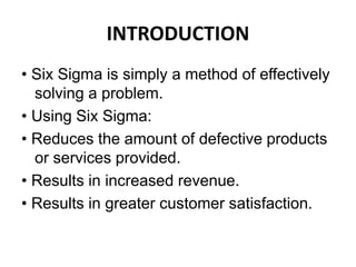 SIX SIGMA IN DETAIL | PPTX | Mechanical and Industrial Engineering ...