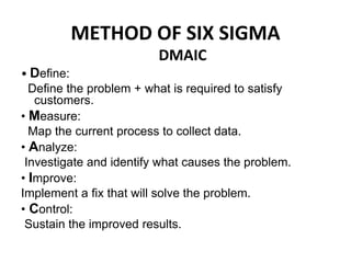 SIX SIGMA IN DETAIL | PPTX