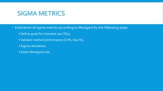 Six Sigma in clinical laboratory | PPTX