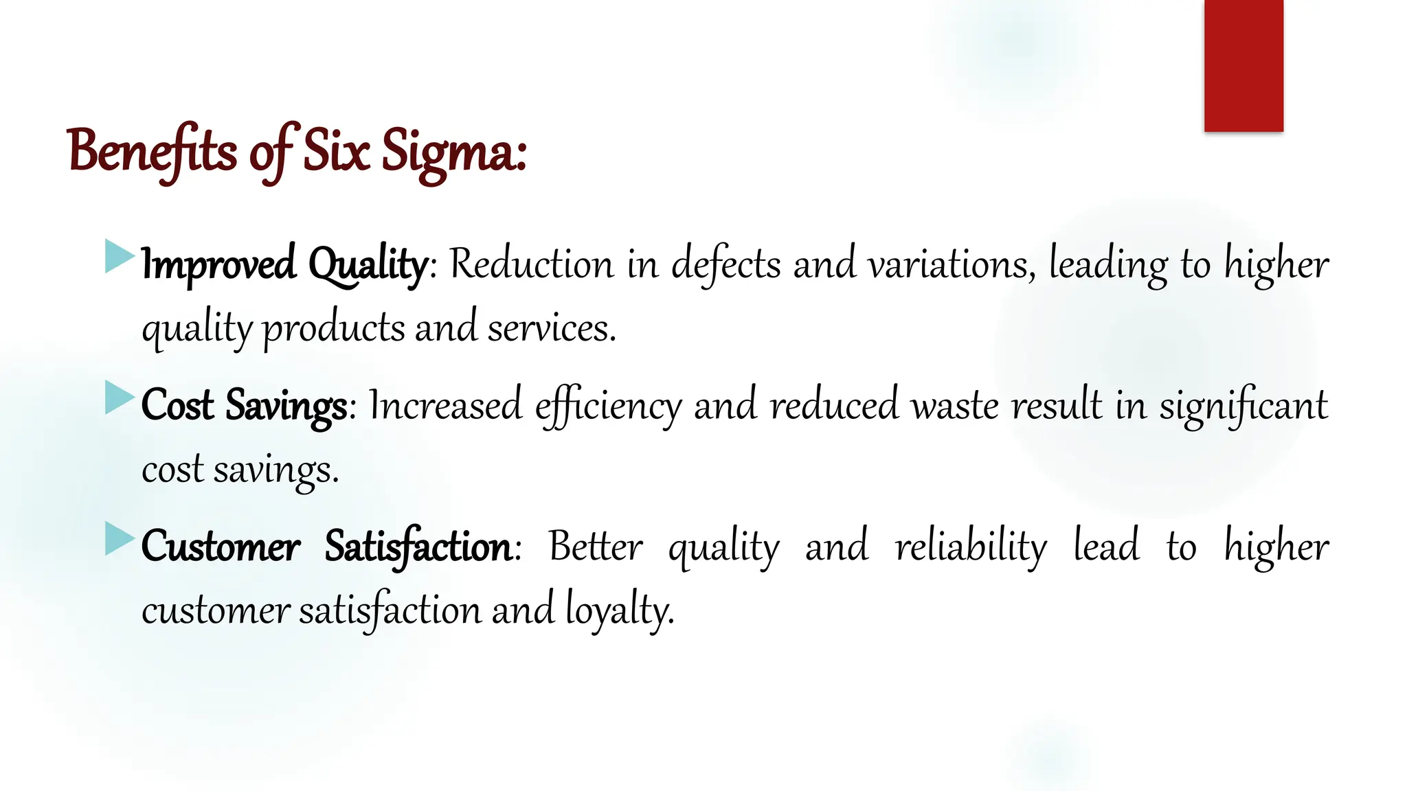 SIX SIGMA meaning, key principles, methodology, | PPTX