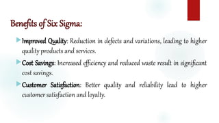 SIX SIGMA meaning, key principles, methodology, | PPTX | Mechanical and ...