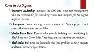SIX SIGMA meaning, key principles, methodology, | PPTX | Mechanical and ...