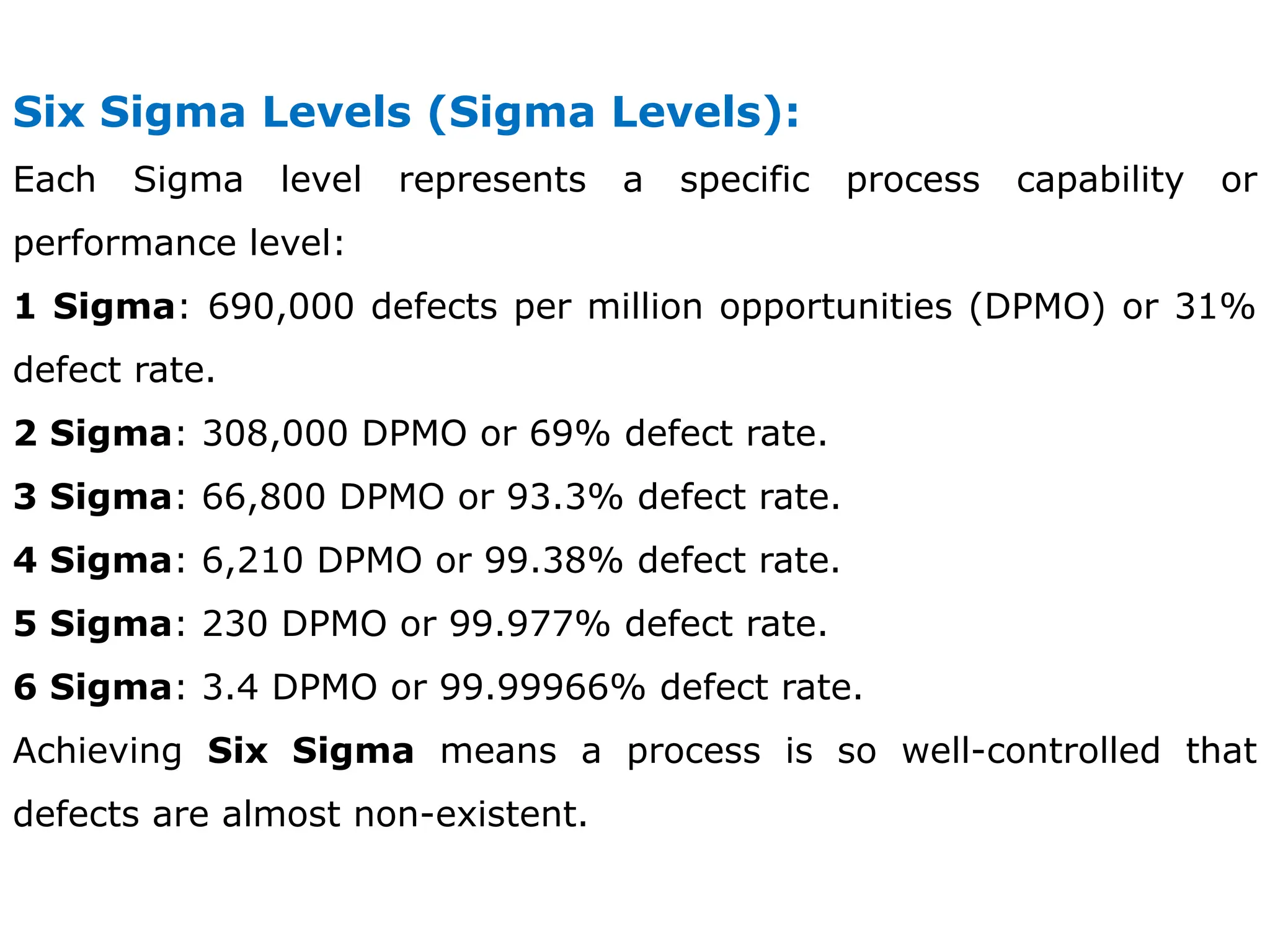 Six Sigma in Total Quality Management (TQM) | PPTX | Databases ...
