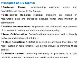Six Sigma in Total Quality Management (TQM) | PPTX