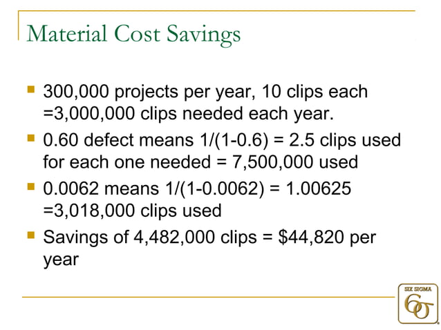 Six sigma case study-a good approach with example | PPT | Business ...