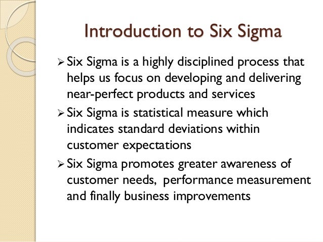 Six sigma define - v1.0