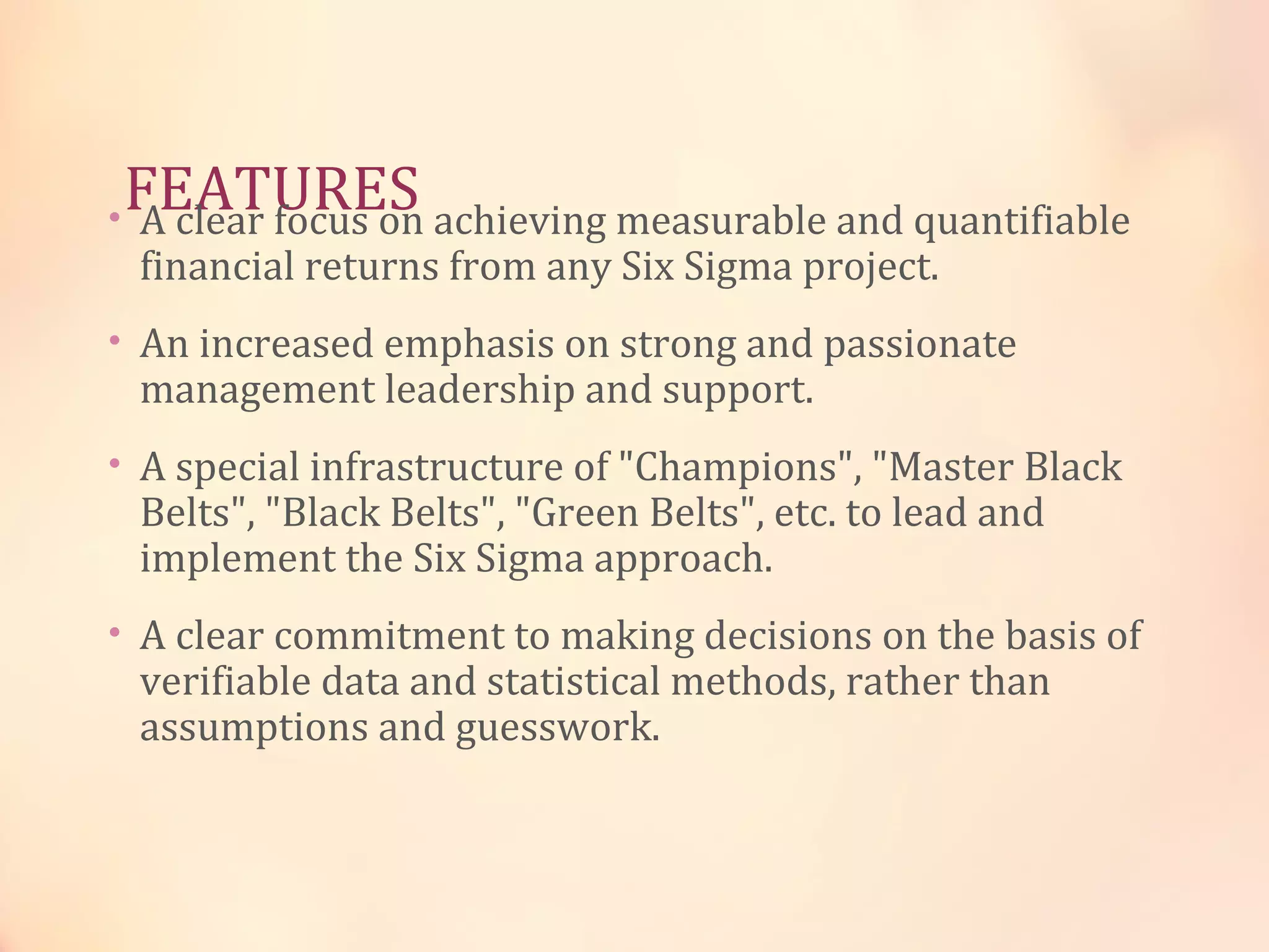Six sigma management students(p) | PPT