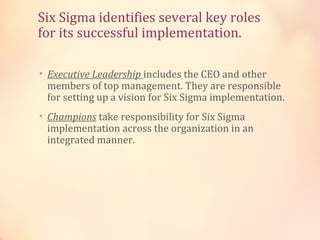 Six sigma management students(p) | PPT