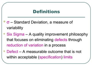 Six sigma & TQM | PPT