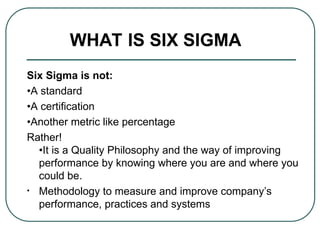 six sigma ppt is this very important inf | PPT