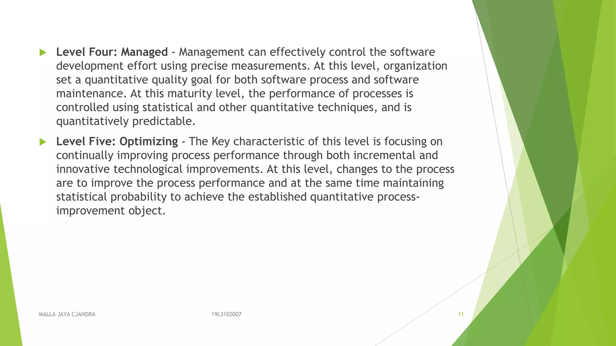 Six sigma and cmm levels | PPTX