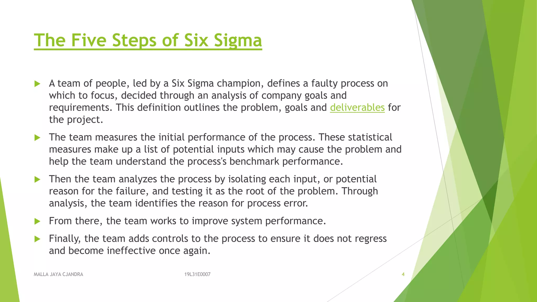 Six sigma and cmm levels | PPTX