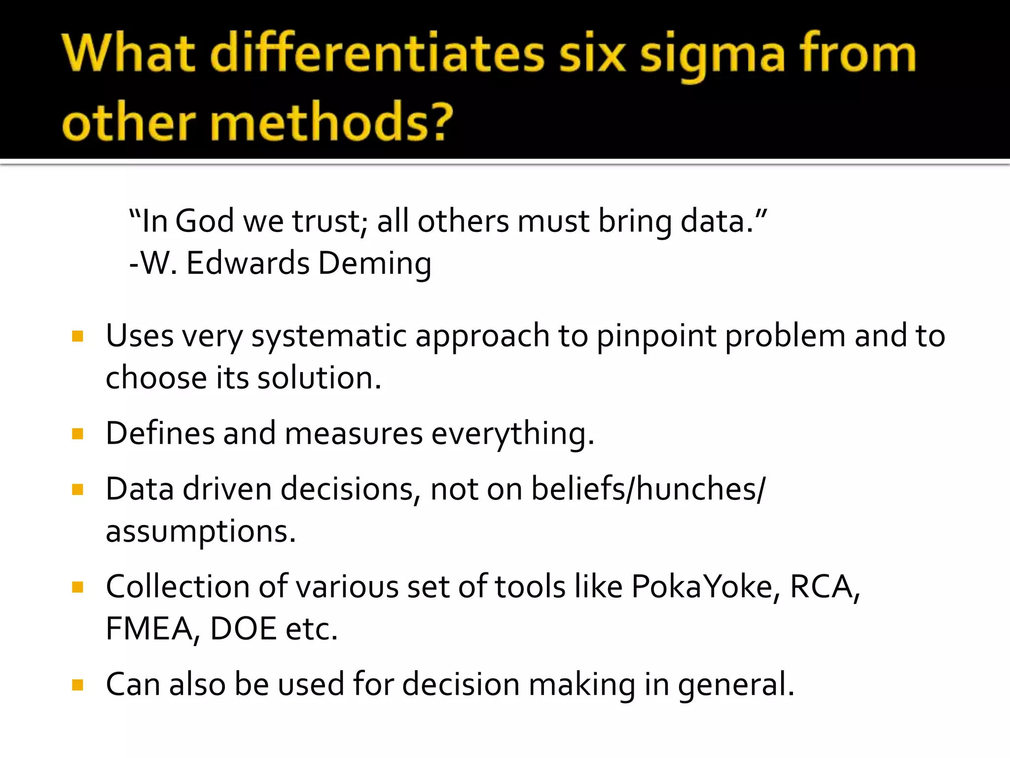 Six Sigma - An Introduction | PPT