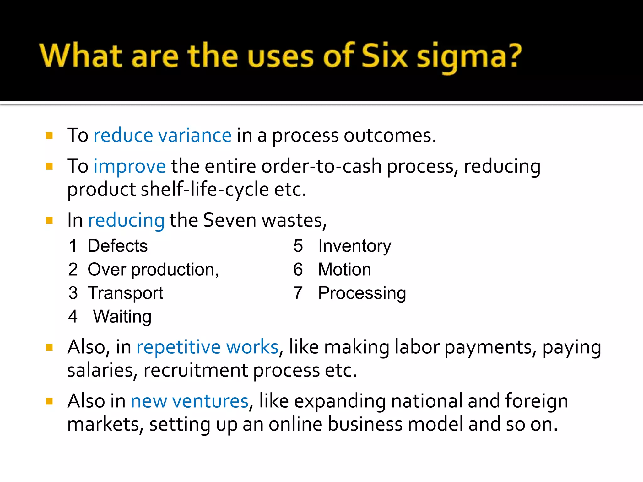 Six Sigma - An Introduction | PPT