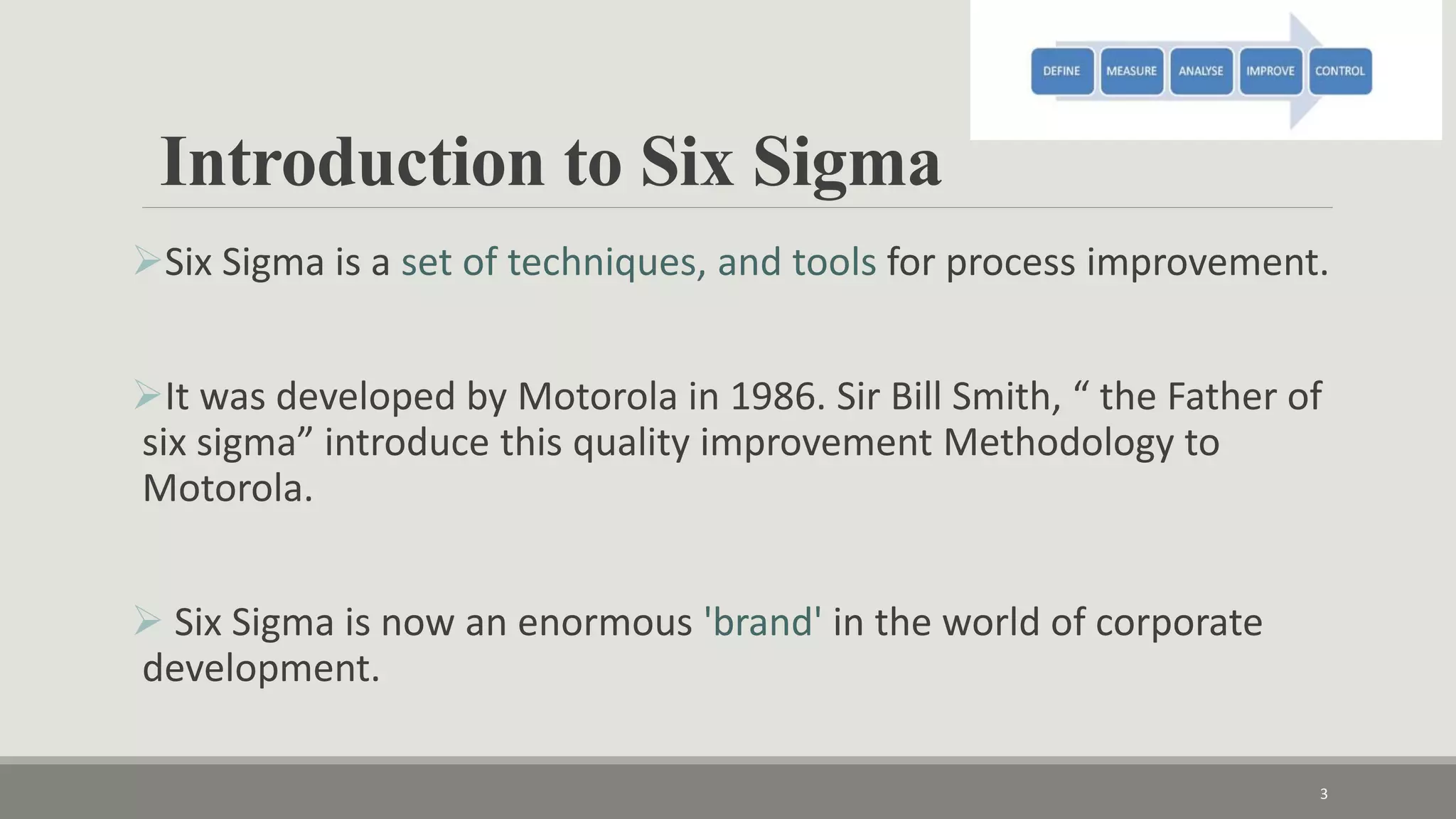 Six Sigma Principle and Methods | PPTX