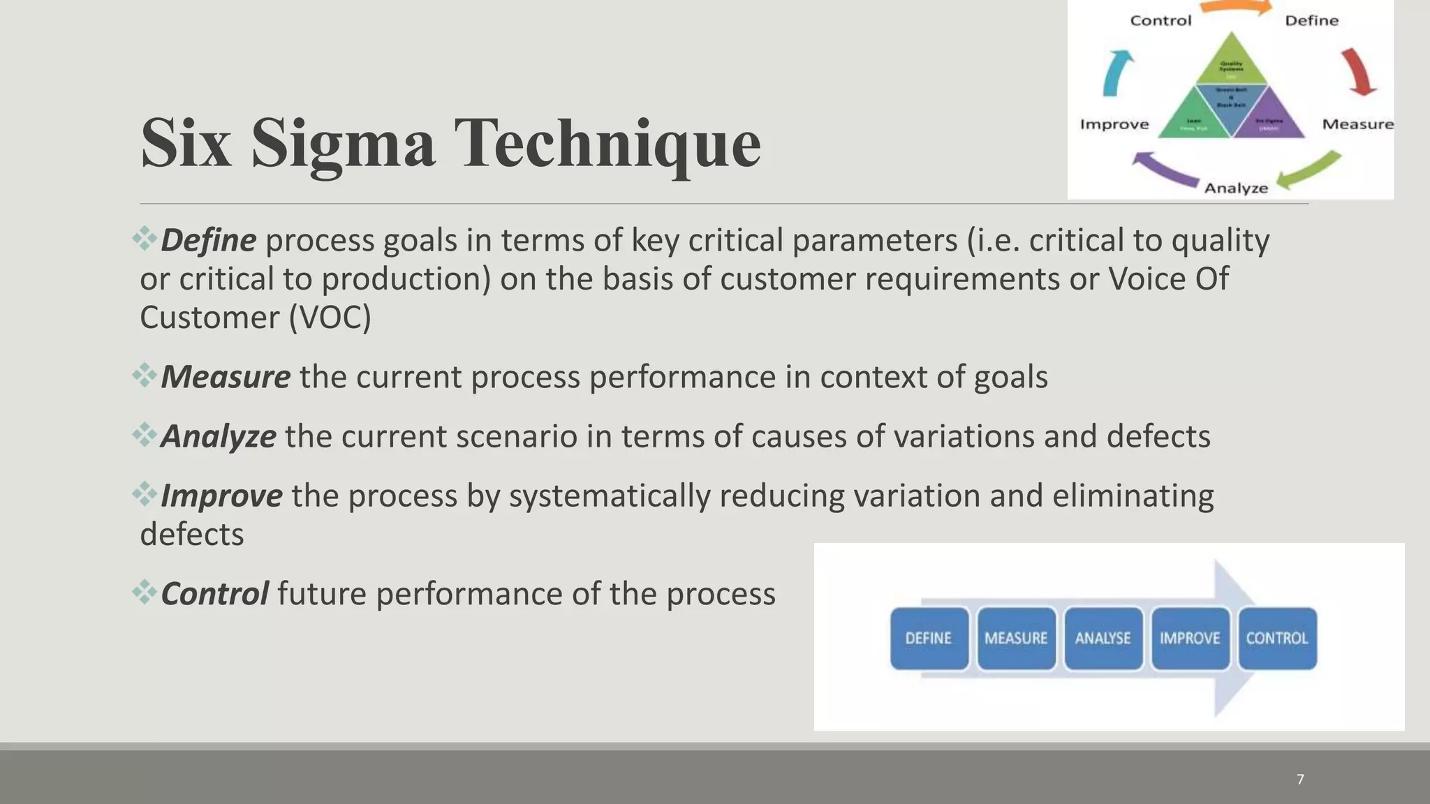 Six Sigma Principle and Methods | PPTX