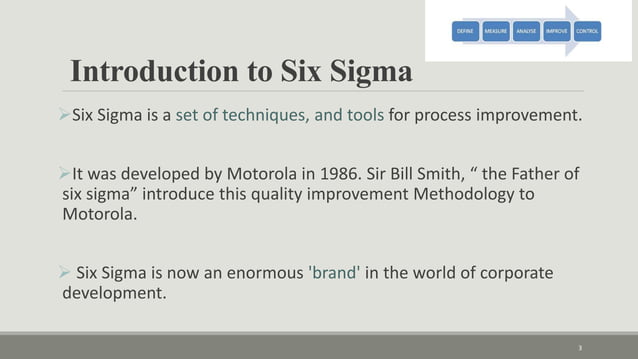 Six Sigma Principle and Methods