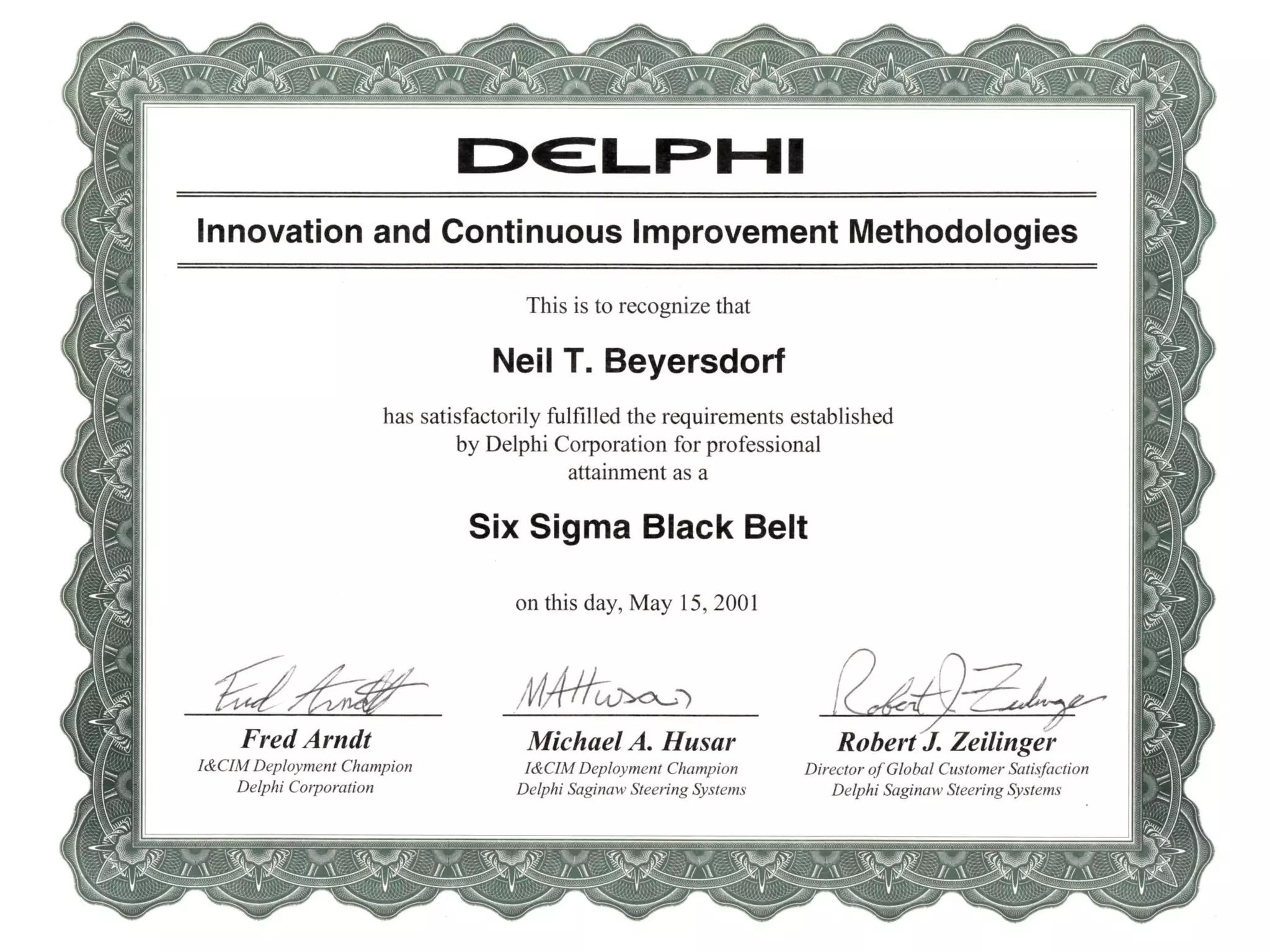 Six Sigma Black Belt Certification | PDF