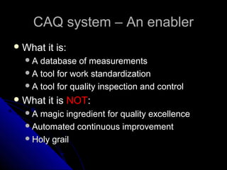 CAQ System | PPT