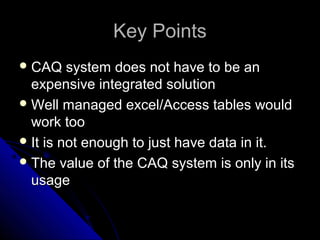 CAQ System | PPT