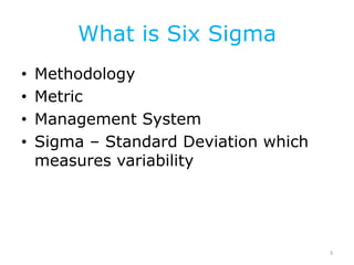 Six sigma_What you need to know | PPT