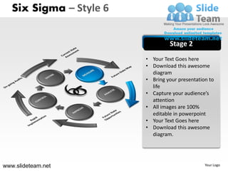 Six sigma cmm levels style design 6 powerpoint ppt slides. | PPT