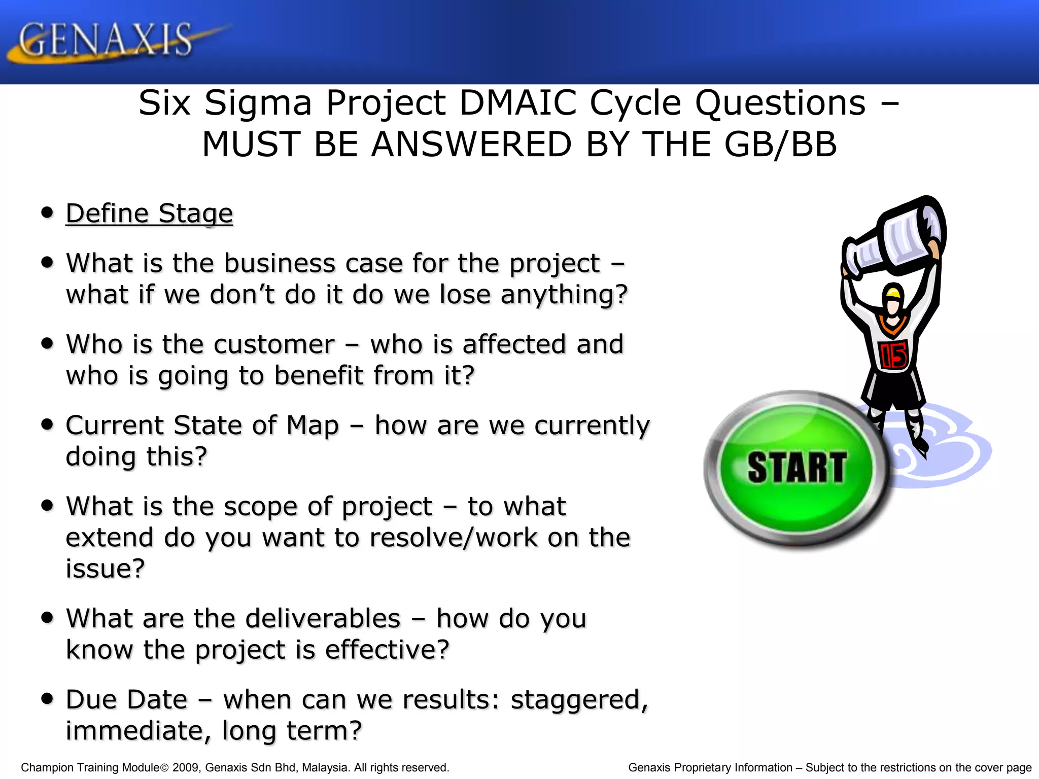 Six Sigma Define Stage.ppt