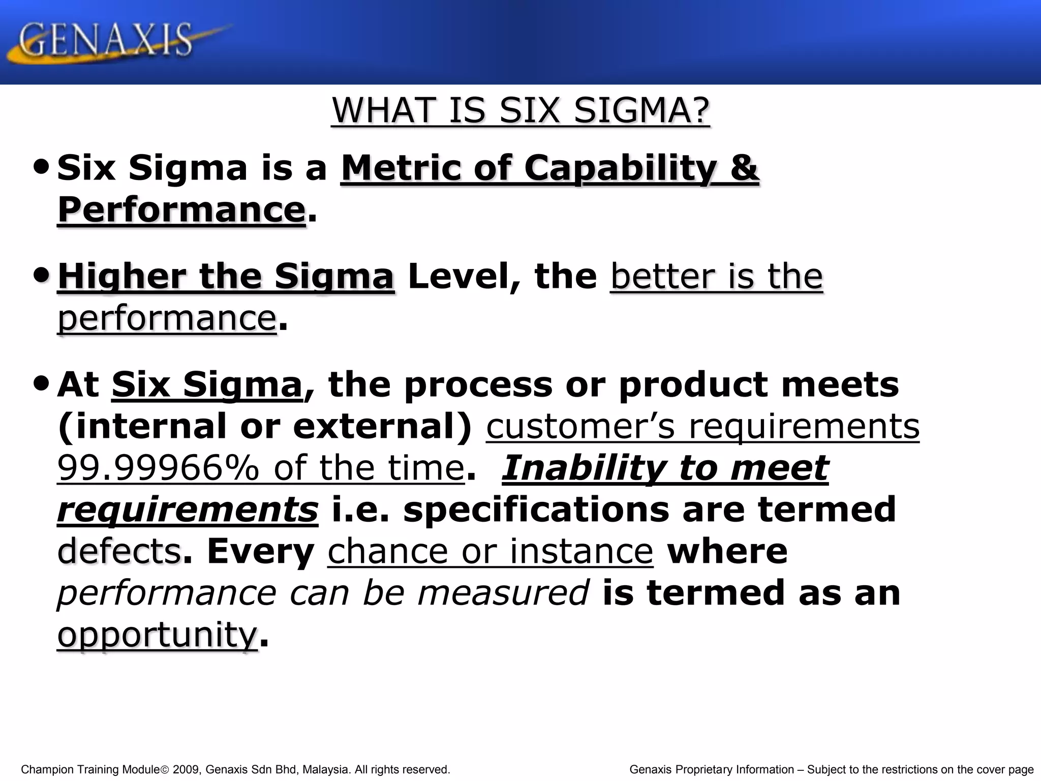 Six Sigma Define Stage.ppt