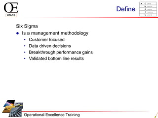 Logic of Six Sigma DMAIC Y=f(x) to explain the world .ppt