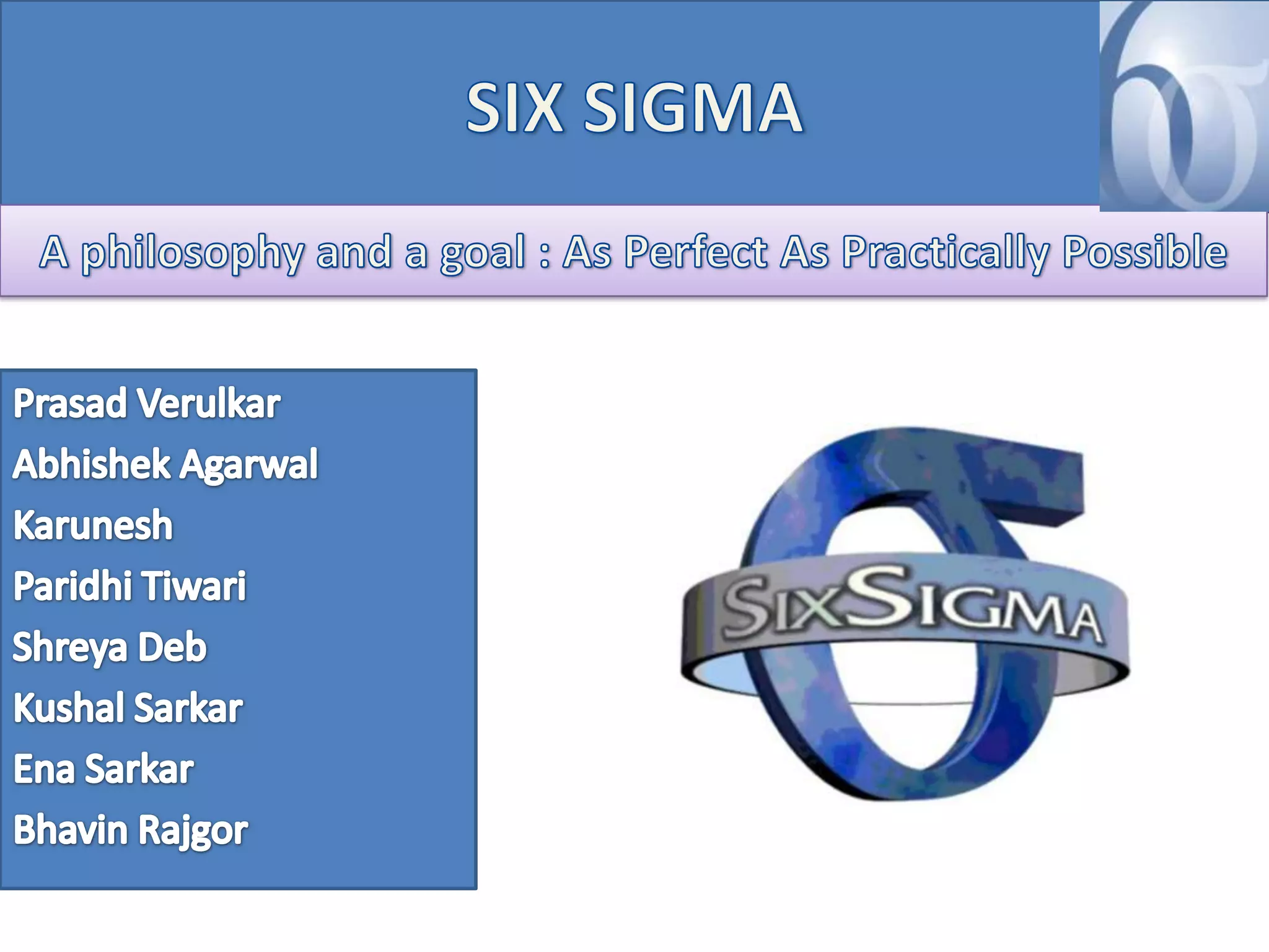 Six sigma | PPT