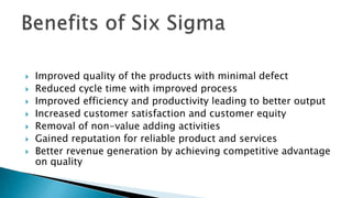 Six sigma & finance | PPTX