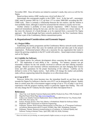 Six sigmaforsoftware | PDF