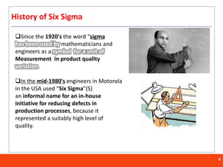 Six sigma foundation and principles | PPTX