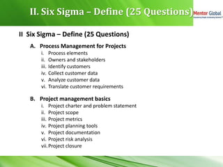 Six Sigma Green Belt for Beginners in a Nutshell | PPTX